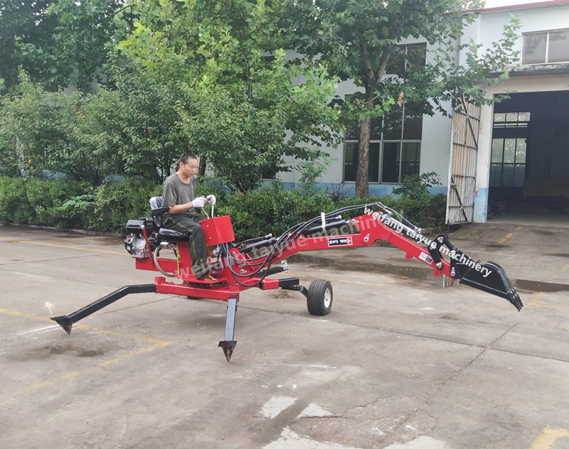 - Buy 360 degree ATV backhoe digger mini excavator towable backhoe ...