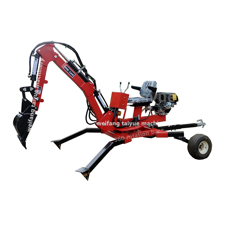 - Buy 360 degree ATV backhoe digger mini excavator towable backhoe ...