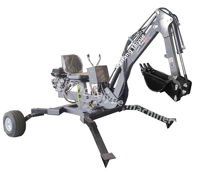 - Buy 360 degree ATV backhoe digger mini excavator towable backhoe ...